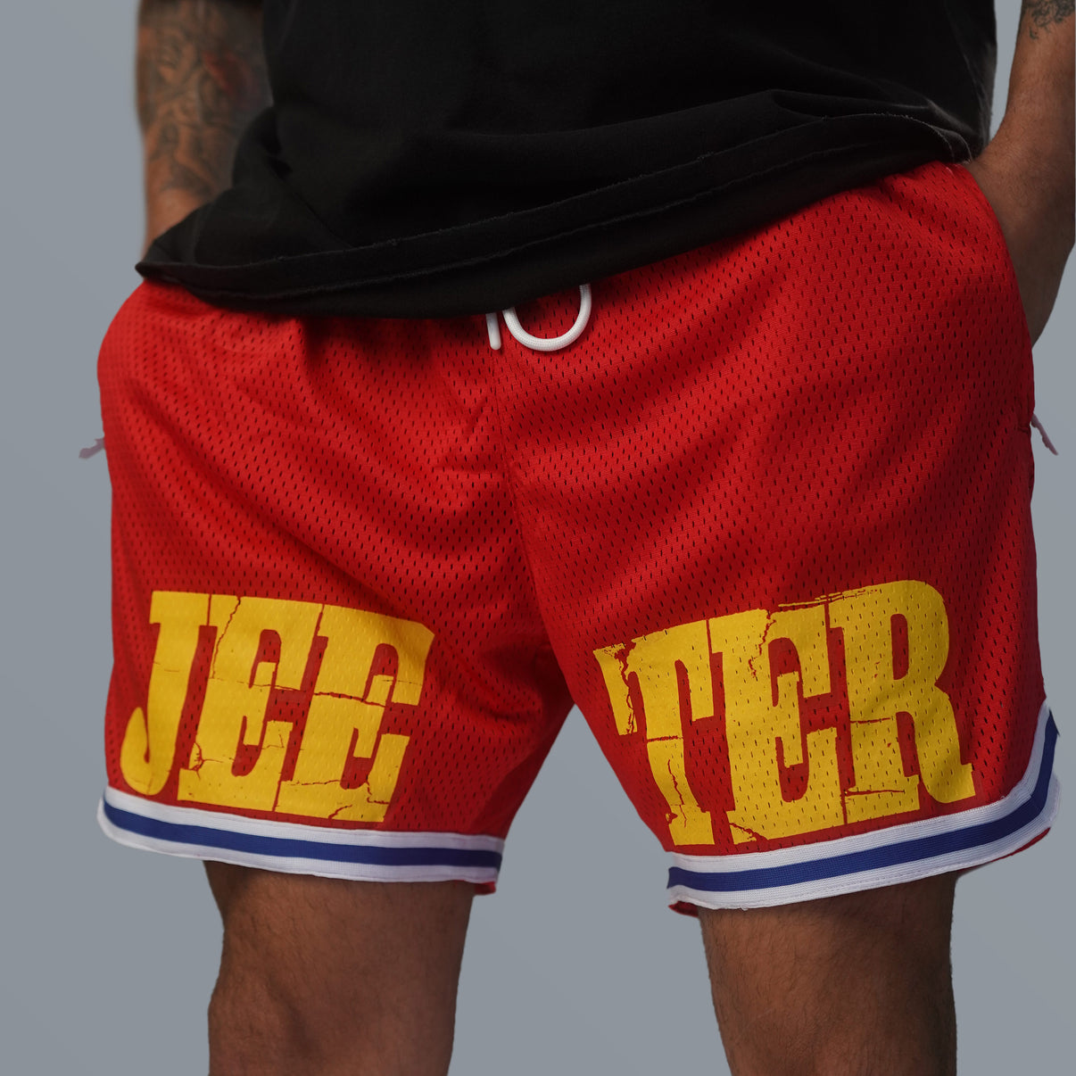 Throwbacks Racing Red Mesh Shorts – Jeeter Apparel